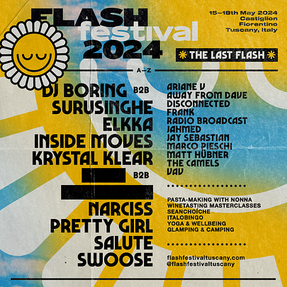 Flash Festival Tuscany - 15th - 18th May 2024