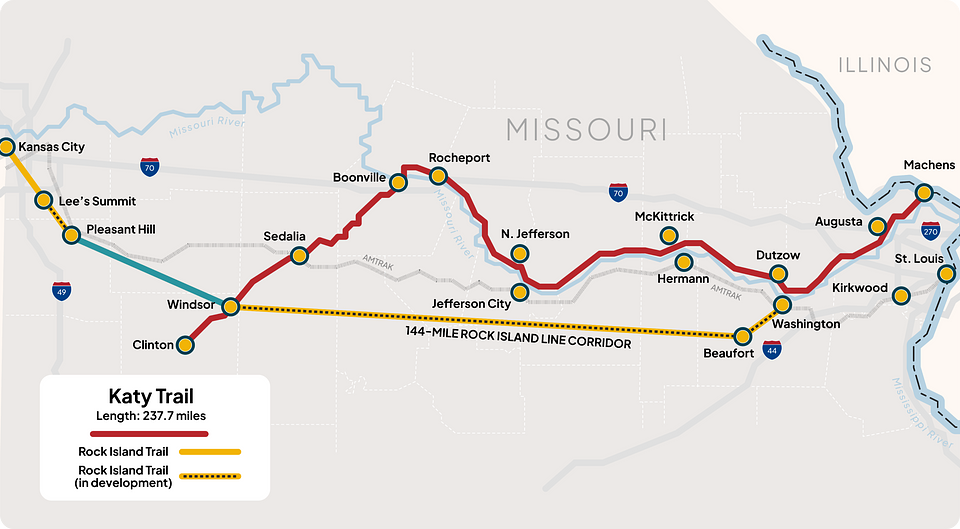 KATY Trail | Self-Guided | Crossroads Bike Tours