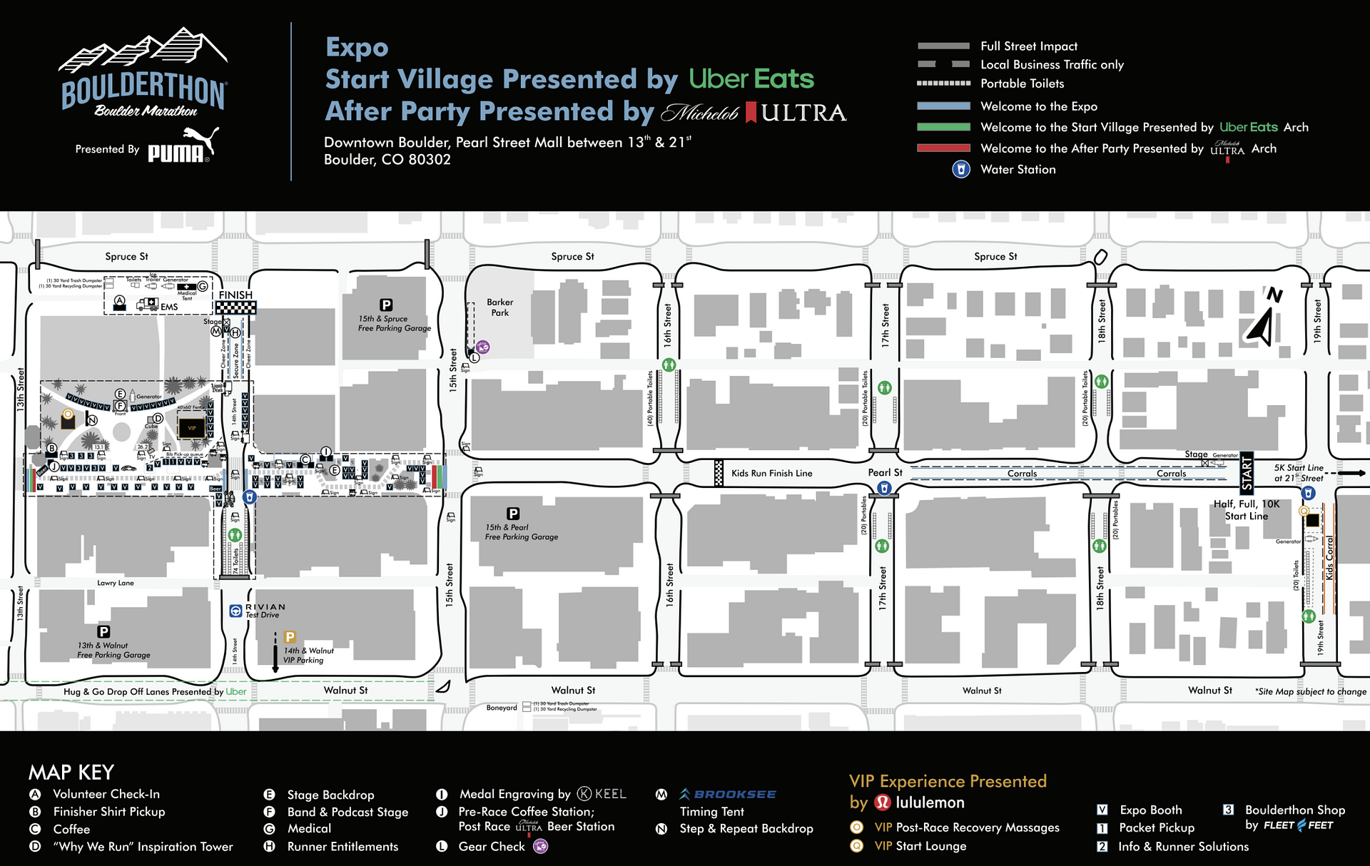 Run Boulderthon: The Boulder Marathon | Start, Finish, and Expo Maps