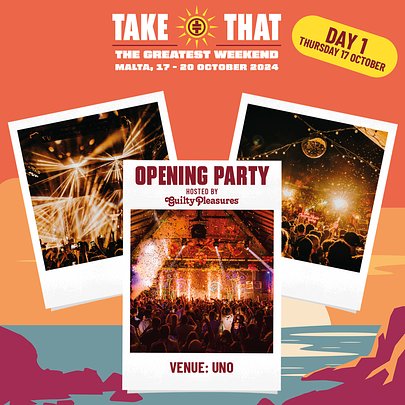 Experience | Take That: The Greatest Weekend Malta