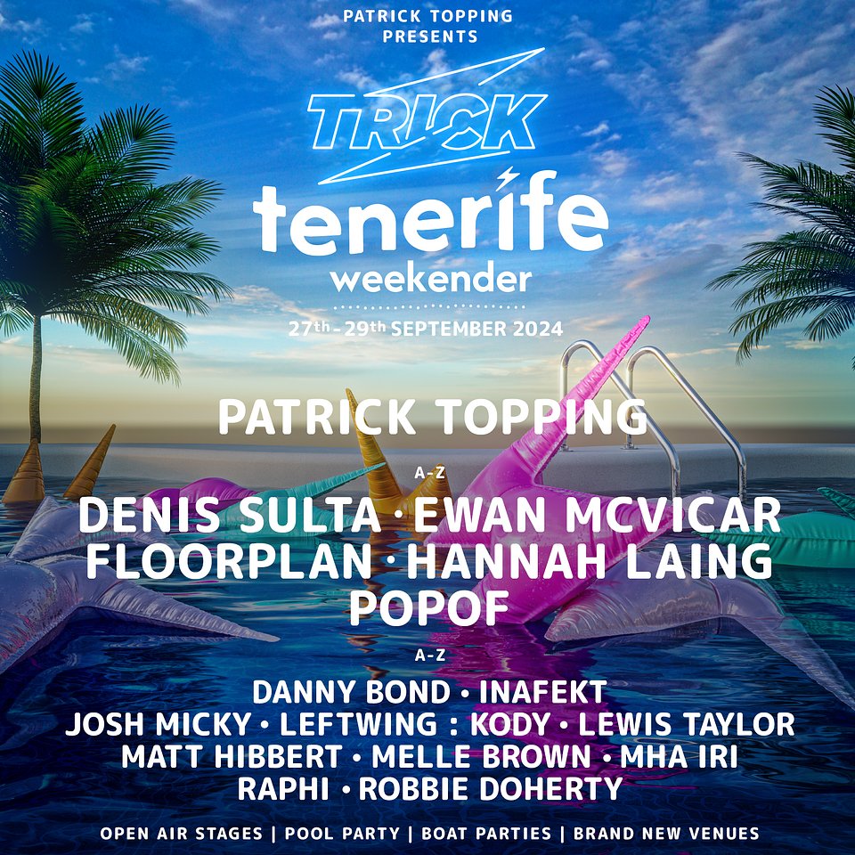 Book Tickets | Trick Tenerife Weekender